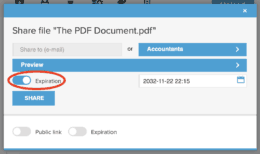 Setting Automatic Access Expiration - Document Management System Folderit