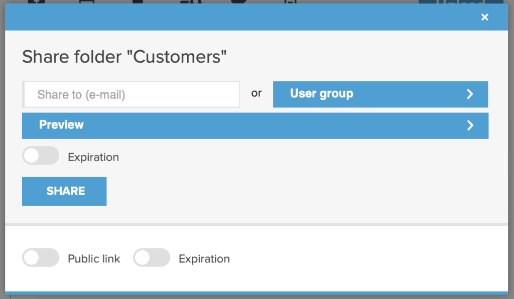 Sharing Files and Folders - Document Management System Folderit