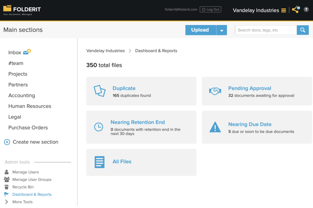 Contract Management Software - Document Management System Folderit