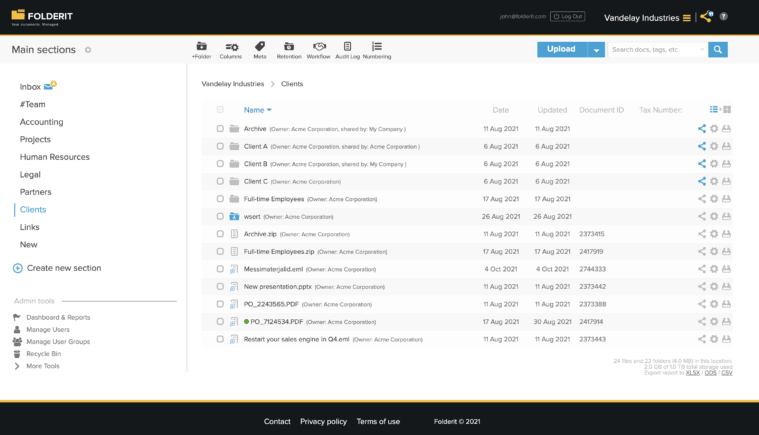 Document Management System for Consultants - Document Management System ...