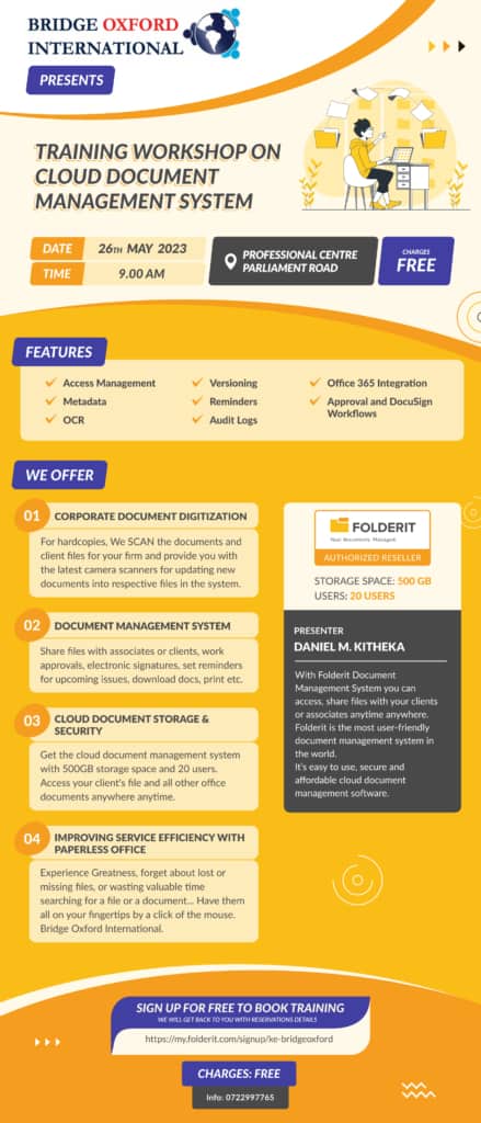 Training Workshop On Cloud Document Management System Document