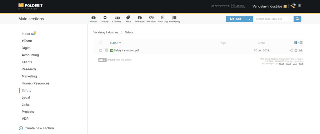Acknowledgement Workflows - Document Management System Folderit