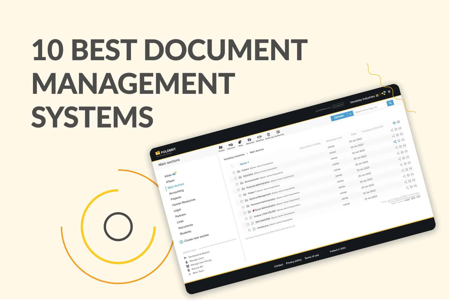 Document numbering system for document control -- Folderit DMS
